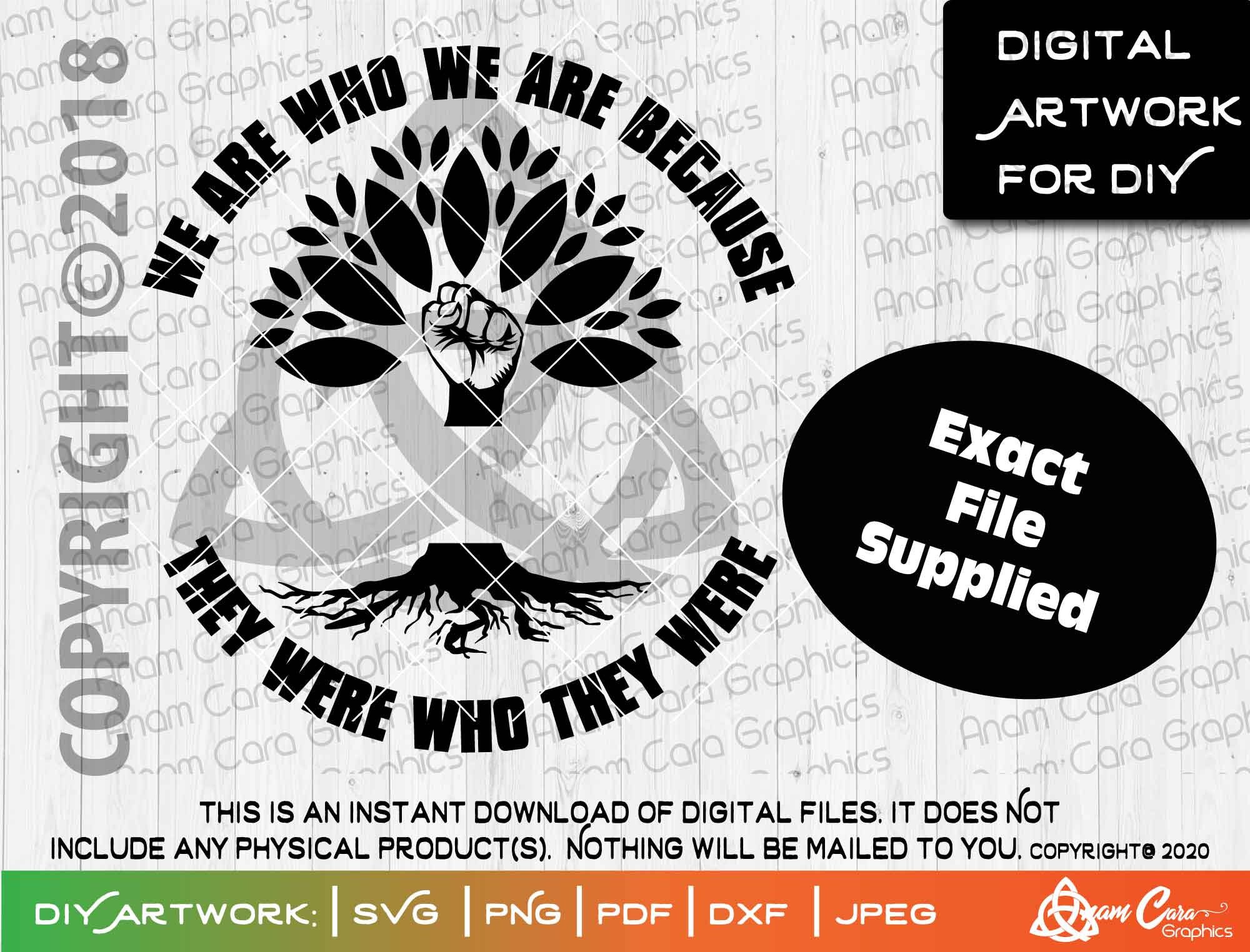We Are Who We Are Template SVG Cut or Print Diyart Family - Etsy