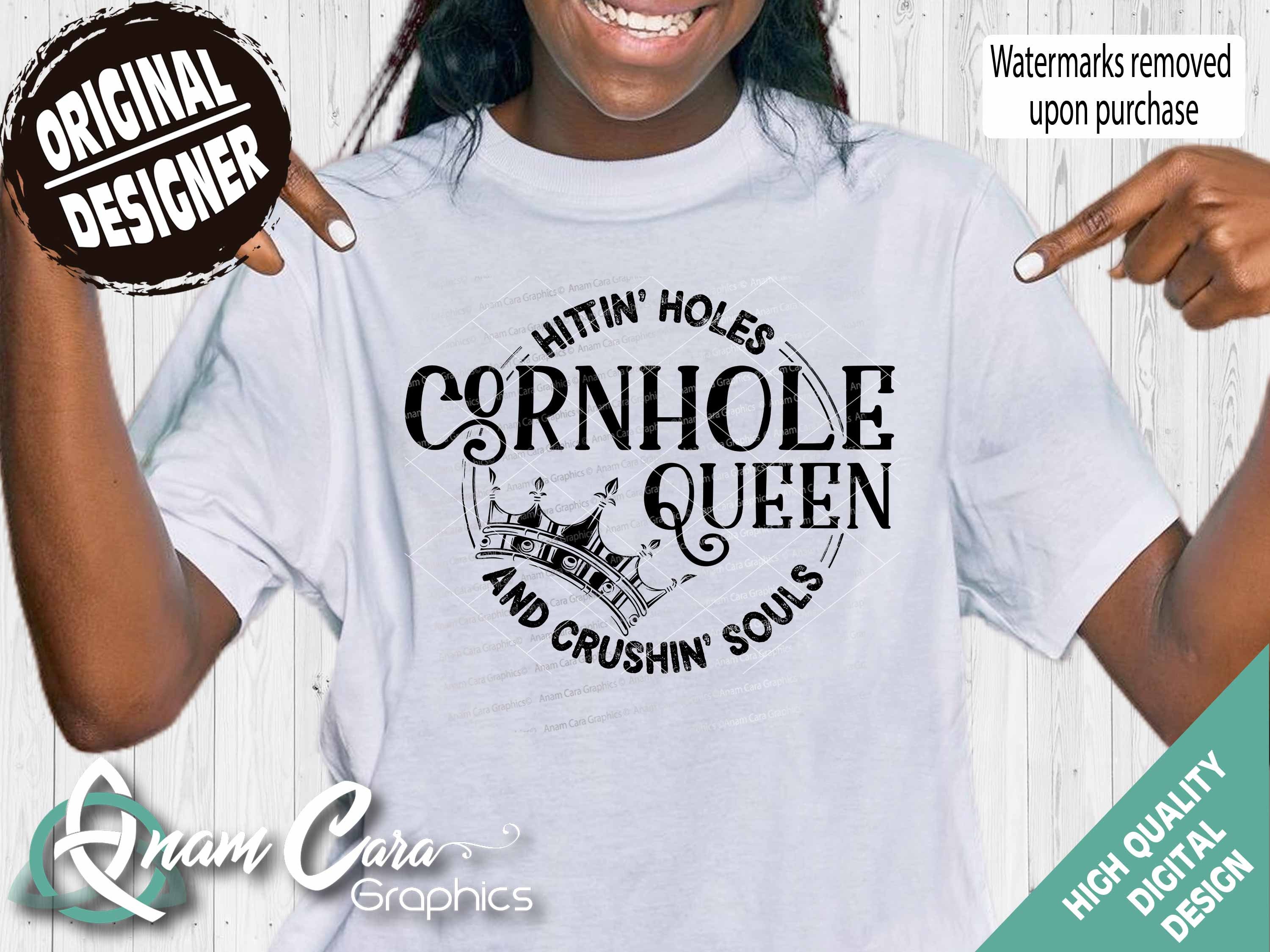 Cornhole Queen - Stylized | Full Color PNG DTF Sublimation Print Art ...