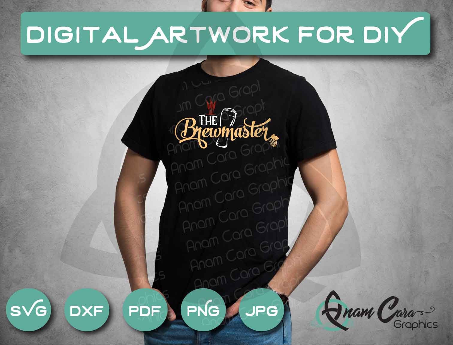 The Brewmaster SVG Cut/print Digital Art Home Brewery Brew - Etsy