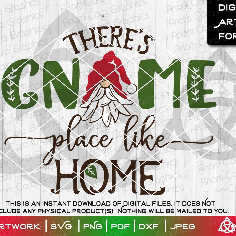 Gnome Place Like Home for the Holidays Svg - Etsy