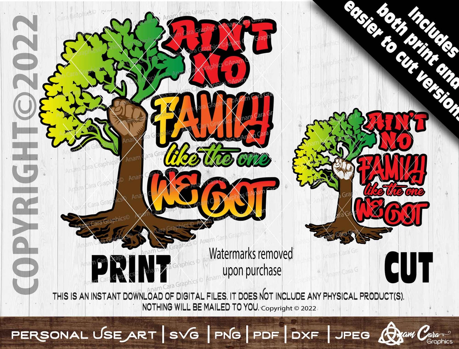 Ain't No Family Like the One We Got - Family Tree | Cut or Print Diyart ...