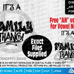 It's a Family Thang |cut or Print Diyart YOU Add Your Own Words| Family ...