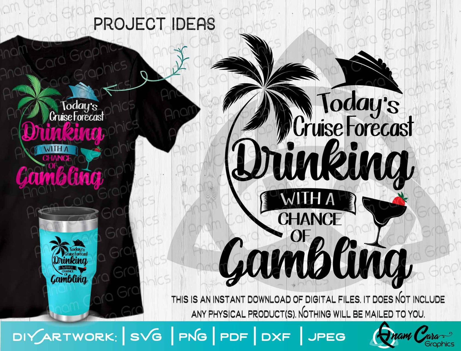 Today's Cruising Forecast-drinking With a Chance of Gambling | SVG Cut ...