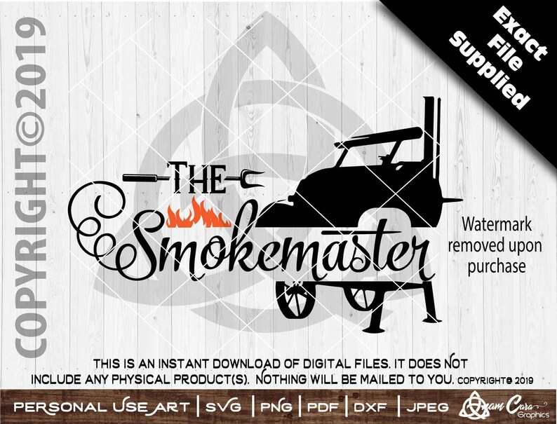 The Smokemaster | SVG Cut/print Diy Art Fun Gender Neutral Smoker BBQ ...