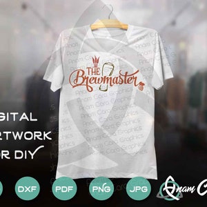 The Brewmaster SVG Cut/print Digital Art Home Brewery Brew Beer Lager ...