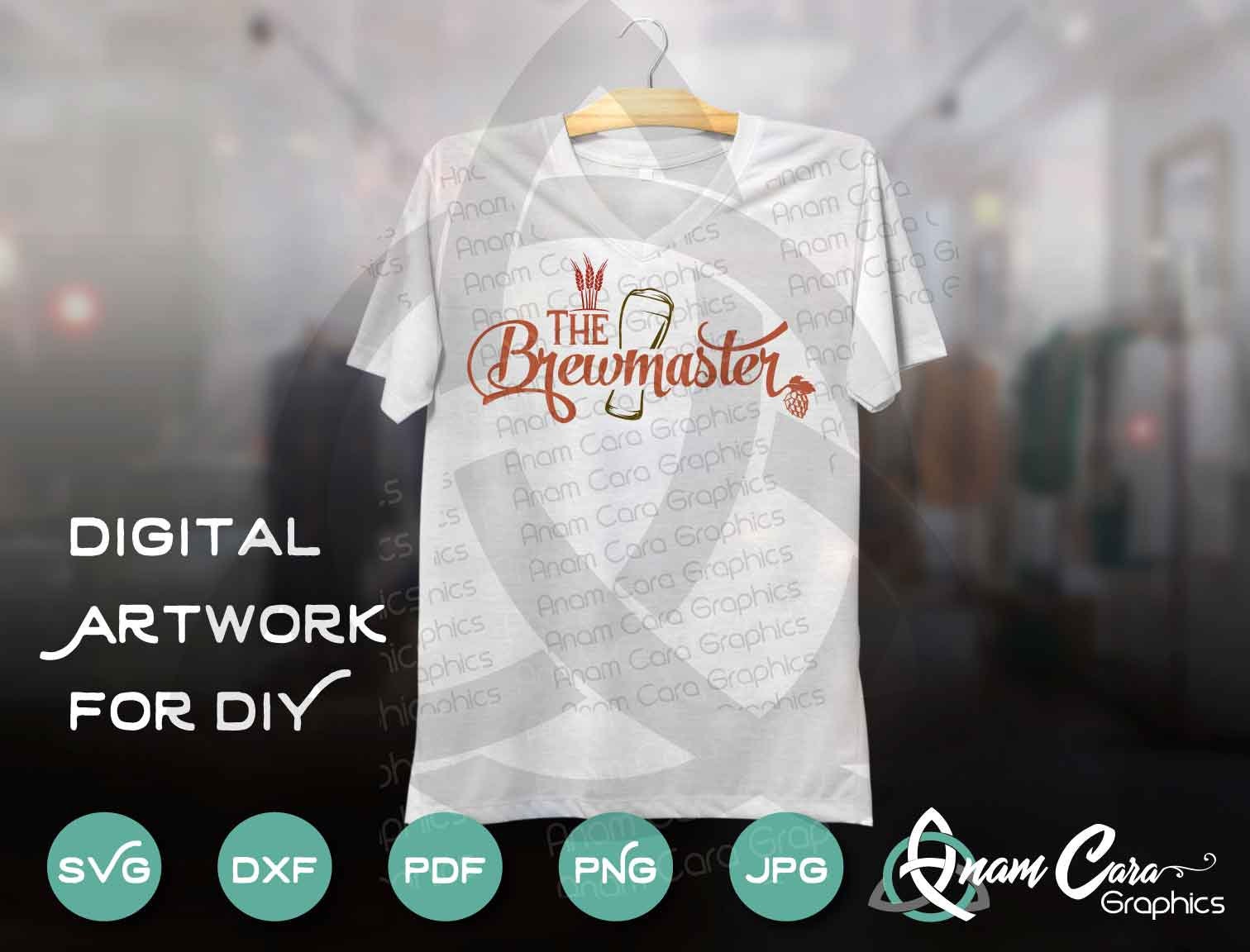 The Brewmaster SVG Cut/print Digital Art Home Brewery Brew - Etsy