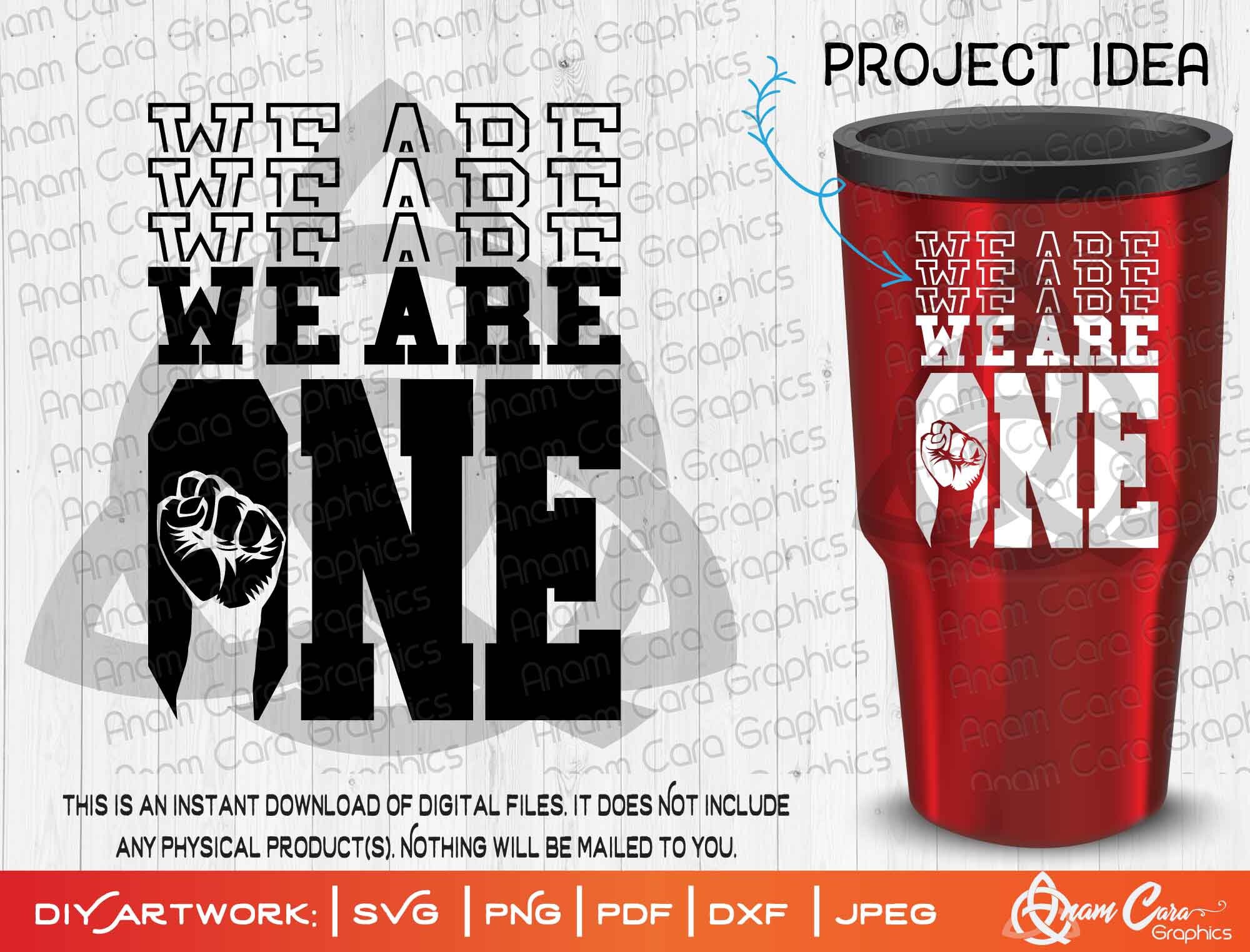 We Are One Cut or Print DIY Art United Family Reunion Roots | Etsy