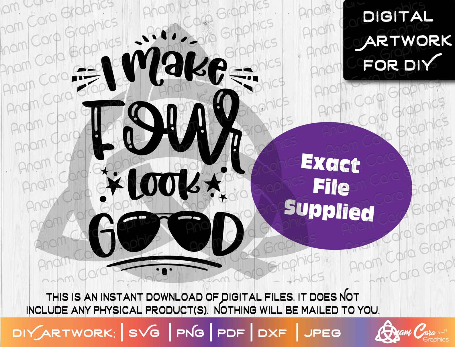 I Make Four Look Good SVG Cut or Print DIYArt Four Fourth | Etsy