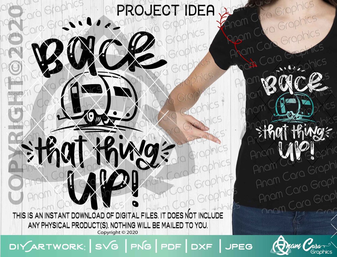Back That Thing Up SVG Cut File or Print Funny Adult DIY - Etsy