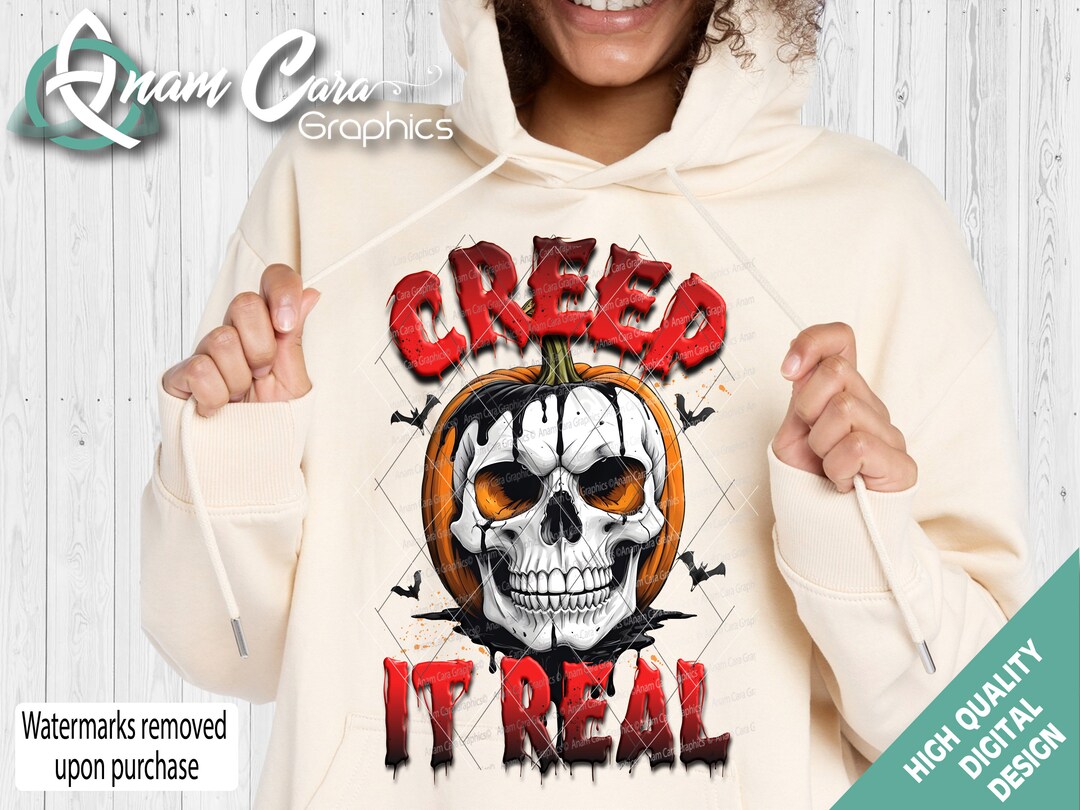 Creep It Real Pumpkin 4c Design Sub Print DTF PNG Pumpkin Skeleton ...