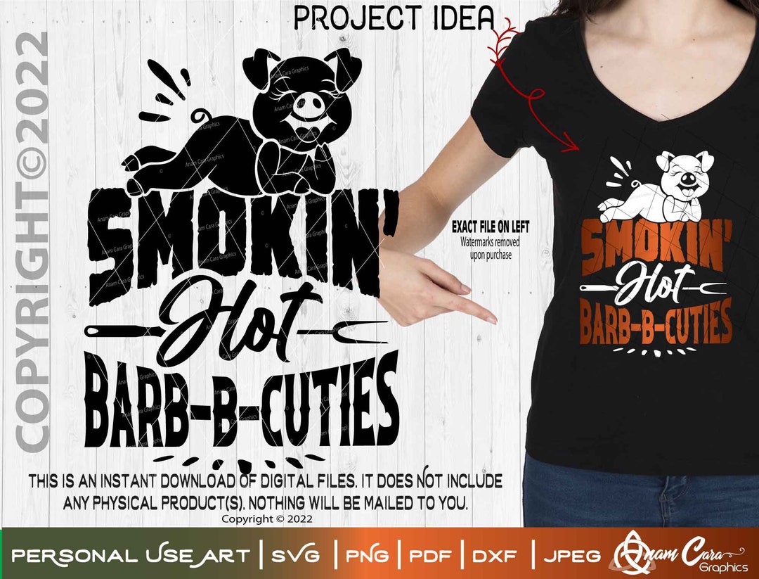 Smokin' Hot Barb-b-cuties Digital Cut or Print Design - Etsy