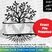 Family Tree Split Template cut or Print DIY Art YOU Add Your Own Words ...