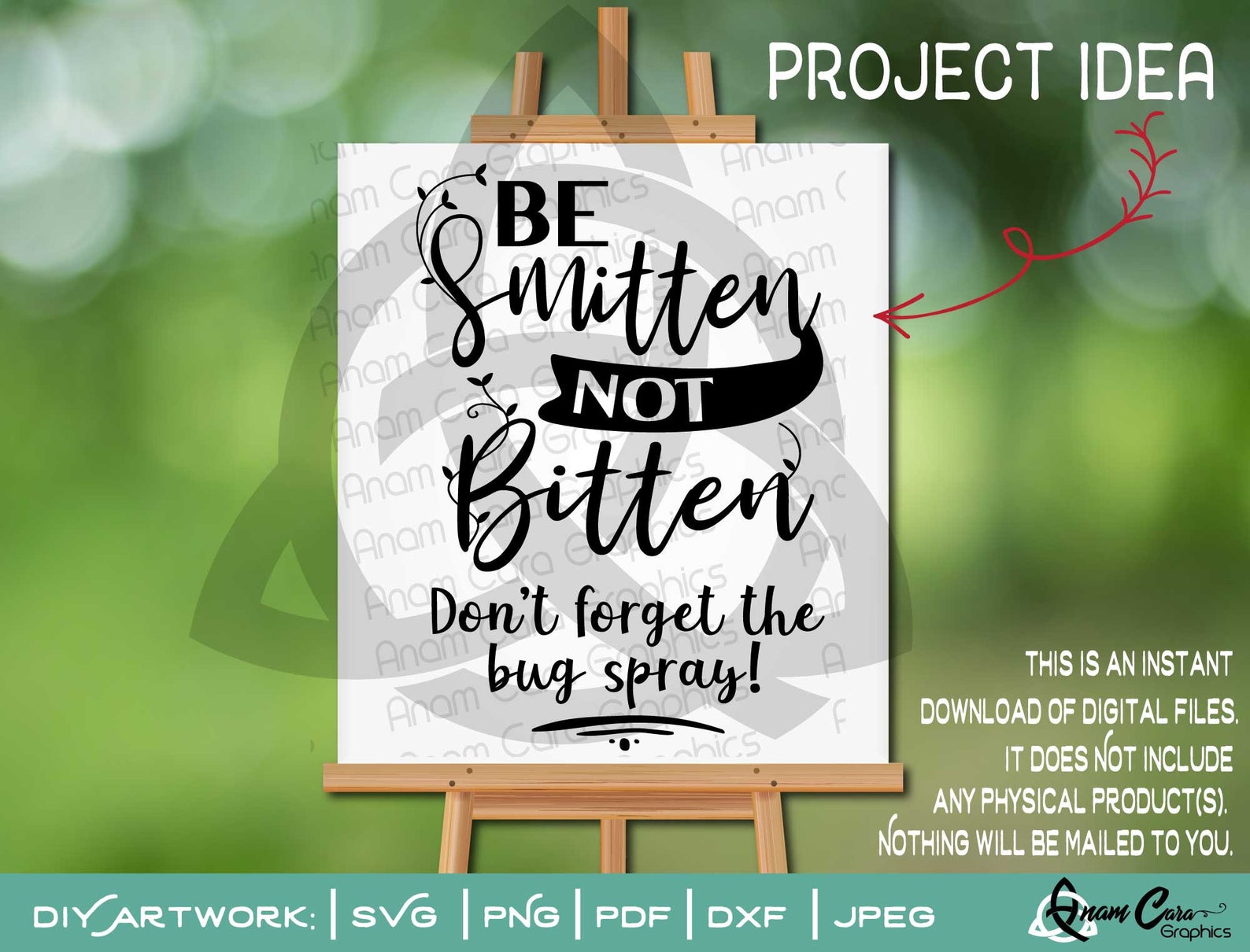 Be Smitten Not Bitten Don't Forget the Bug Spray SVG Cut - Etsy