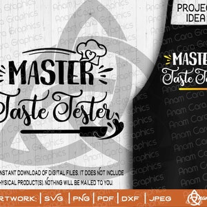 Master Taste Tester SVG Cut or Print Diyart Holiday Baking Crew Squad ...