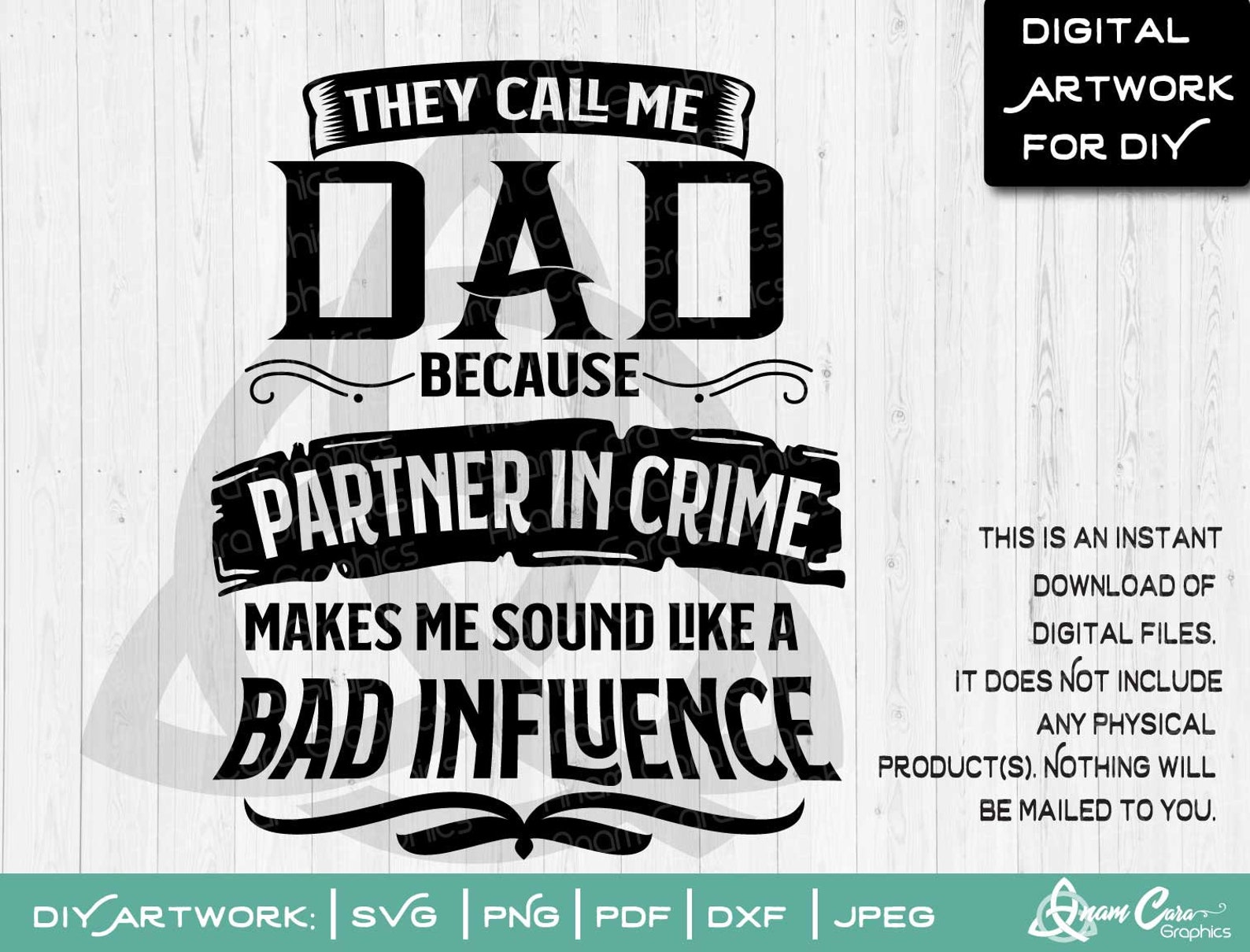 They Call Me Dad Because Partner in Crime Makes Me Sound Like - Etsy