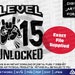Level 15 Unlocked SVG Cut or Print Diyart 15th Fifteenth Video Game ...