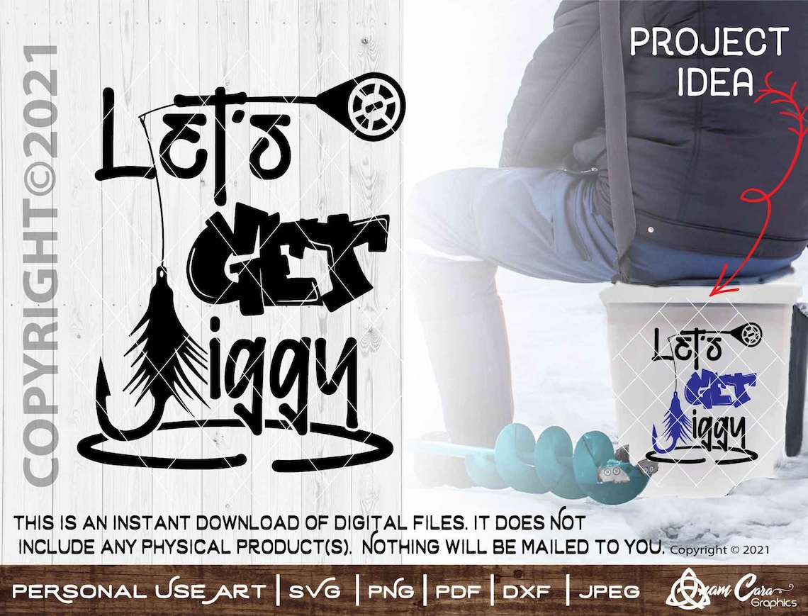 Let's Get Jiggy SVG Cut or Print Diyart Funny Ice Winter | Etsy