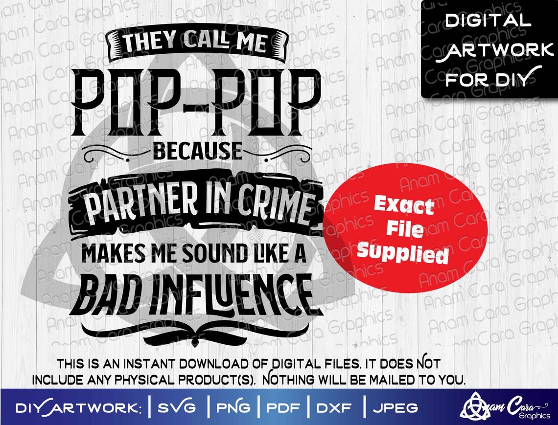 They Call Me Pop-pop Because Partner in Crime Makes Me Sound - Etsy
