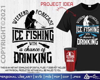 Ice Fishing Svg | Etsy