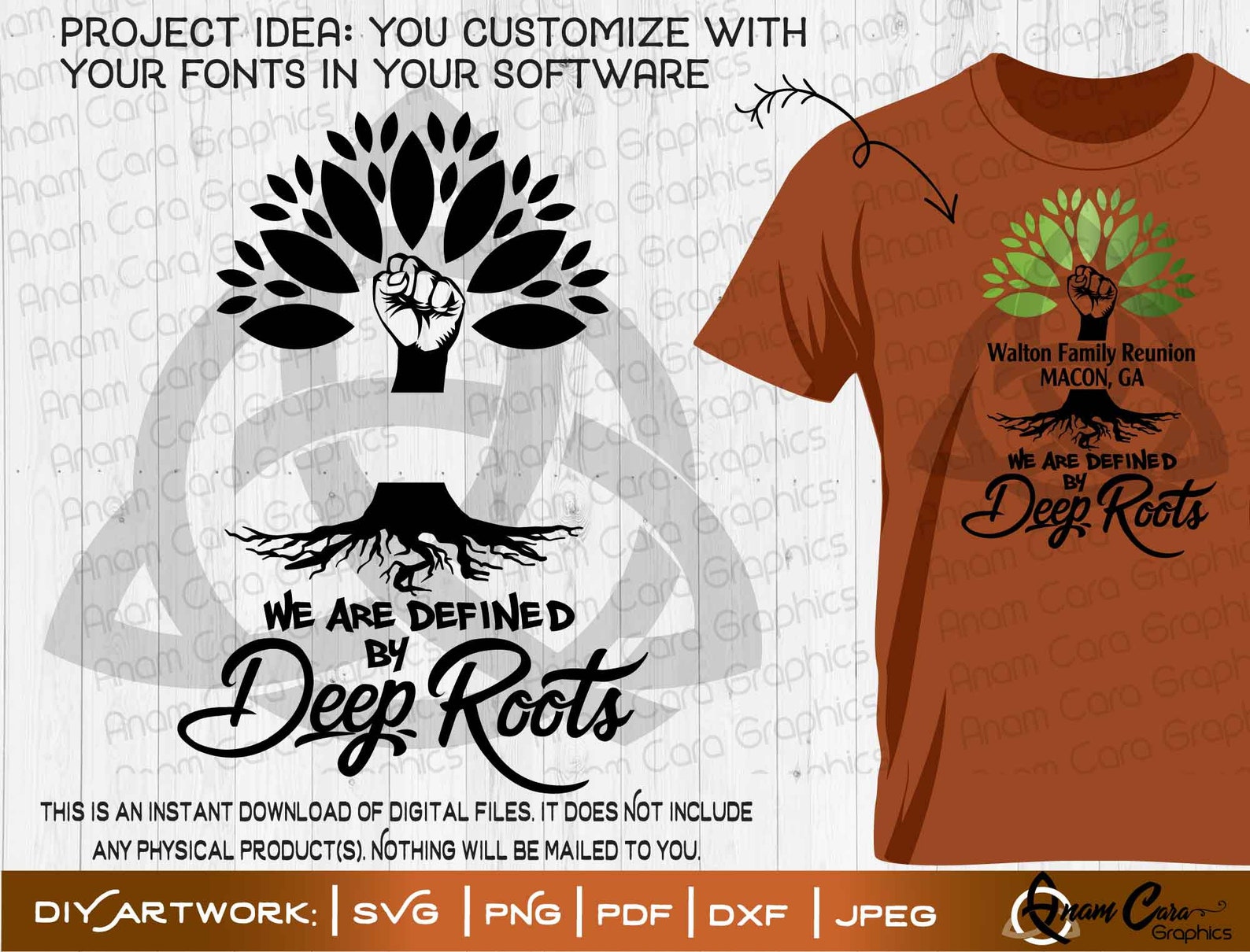 We Are Defined by Deep Roots-template SVG Cut Orprint Diyart - Etsy
