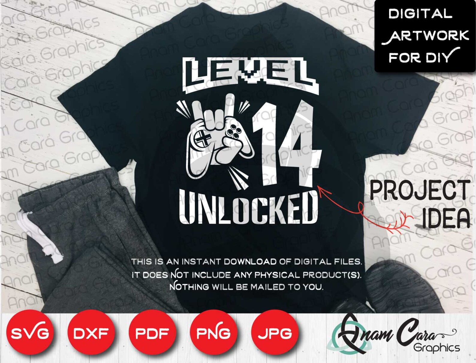 Level 14 Unlocked SVG Cut or Print DIY Art 14th Fourteen | Etsy