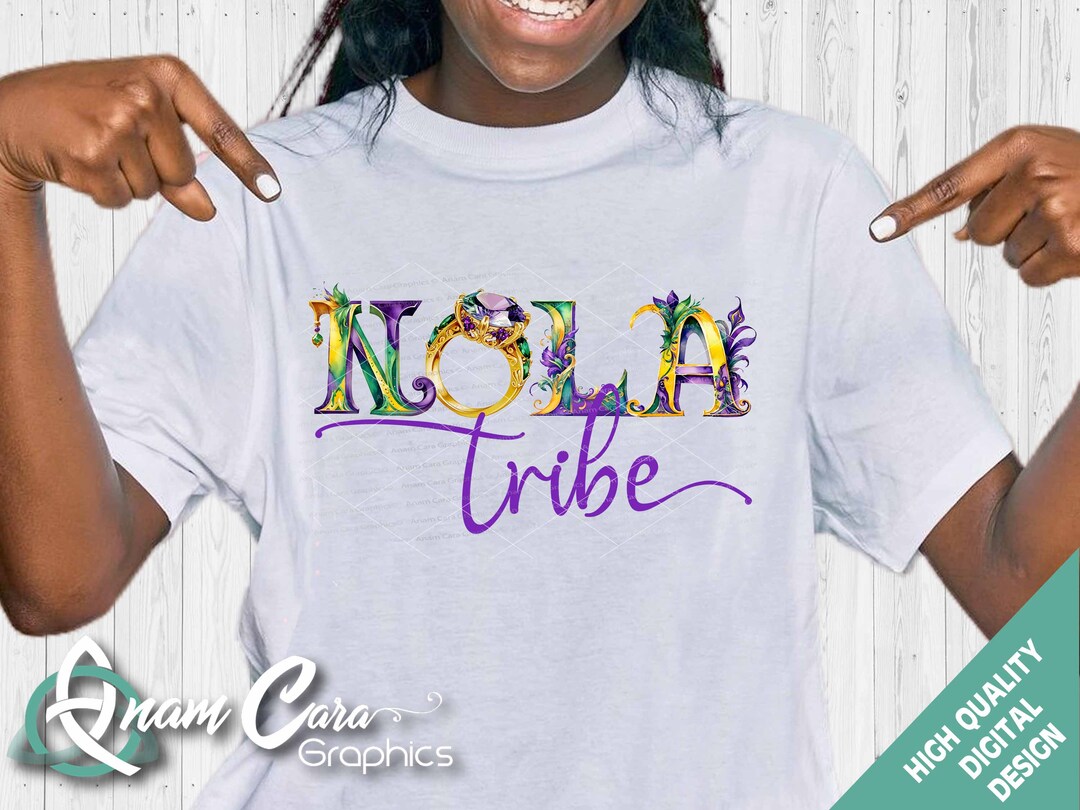 NOLA Tribe- DTF Print Sublimation Diyart New Orleans Bride Crew Tribe ...
