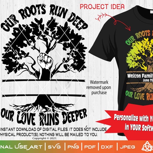 Our Roots Run Deep Our Love Runs Deeper SVG Cut or Print - Etsy Australia