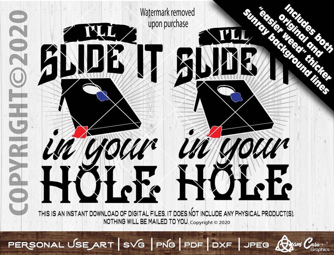 I'll Slide It in Your Hole SVG Cut or Print DIY Art Corn - Etsy