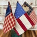 Primitive Americana Flags, Patriotic Flags, July 4th Tiered Tray Decor ...