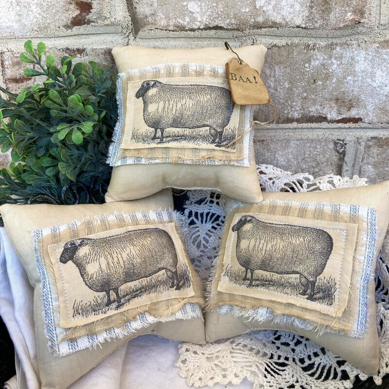 Sheep Pillow - Etsy