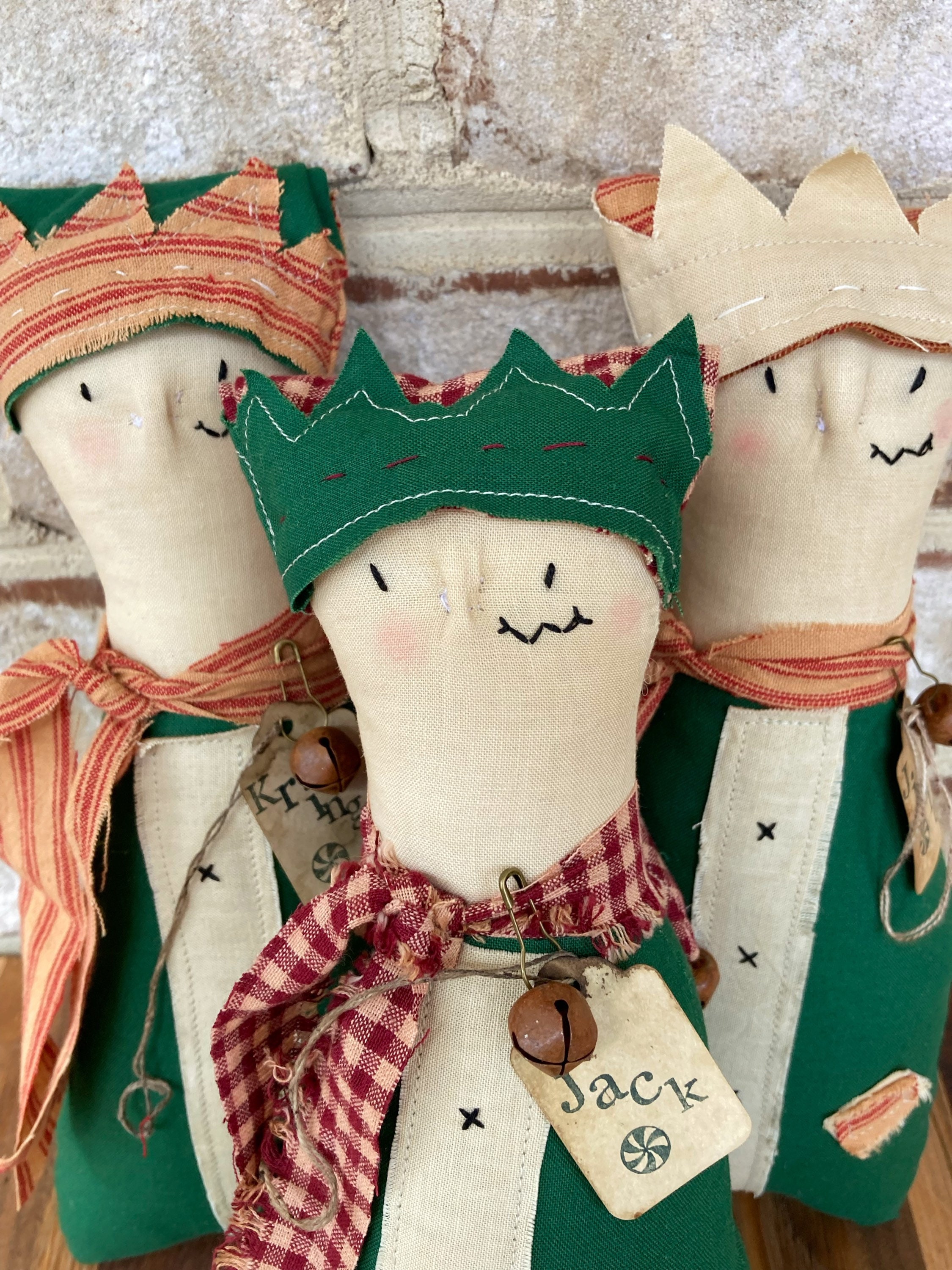 Primitive Elf Doll, Christmas Elf Doll, Primitive Christmas Decor ...