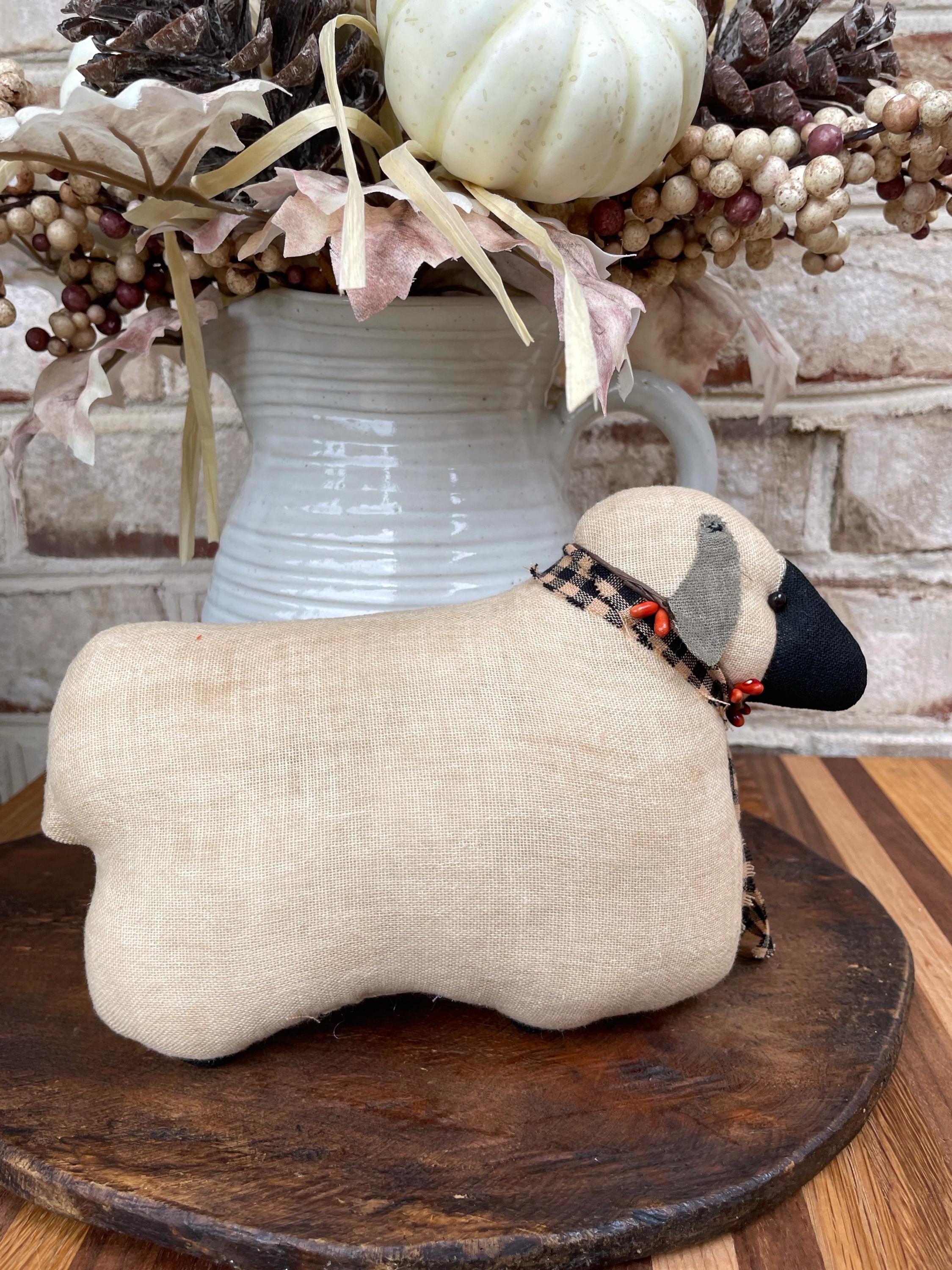 Primitive Sheep, October Sheep, Farmhouse Thanksgiving Decor, Sheep ...