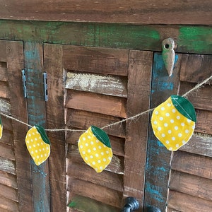 Lemon Garland, Lemon Banner, Summer Banner, Lemonade Stand Decor ...