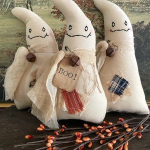 Ghost Bowl Fillers Primitive, Small Primitive Ghosts, Halloween Bowl Fillers, Farmhouse Ghost ...