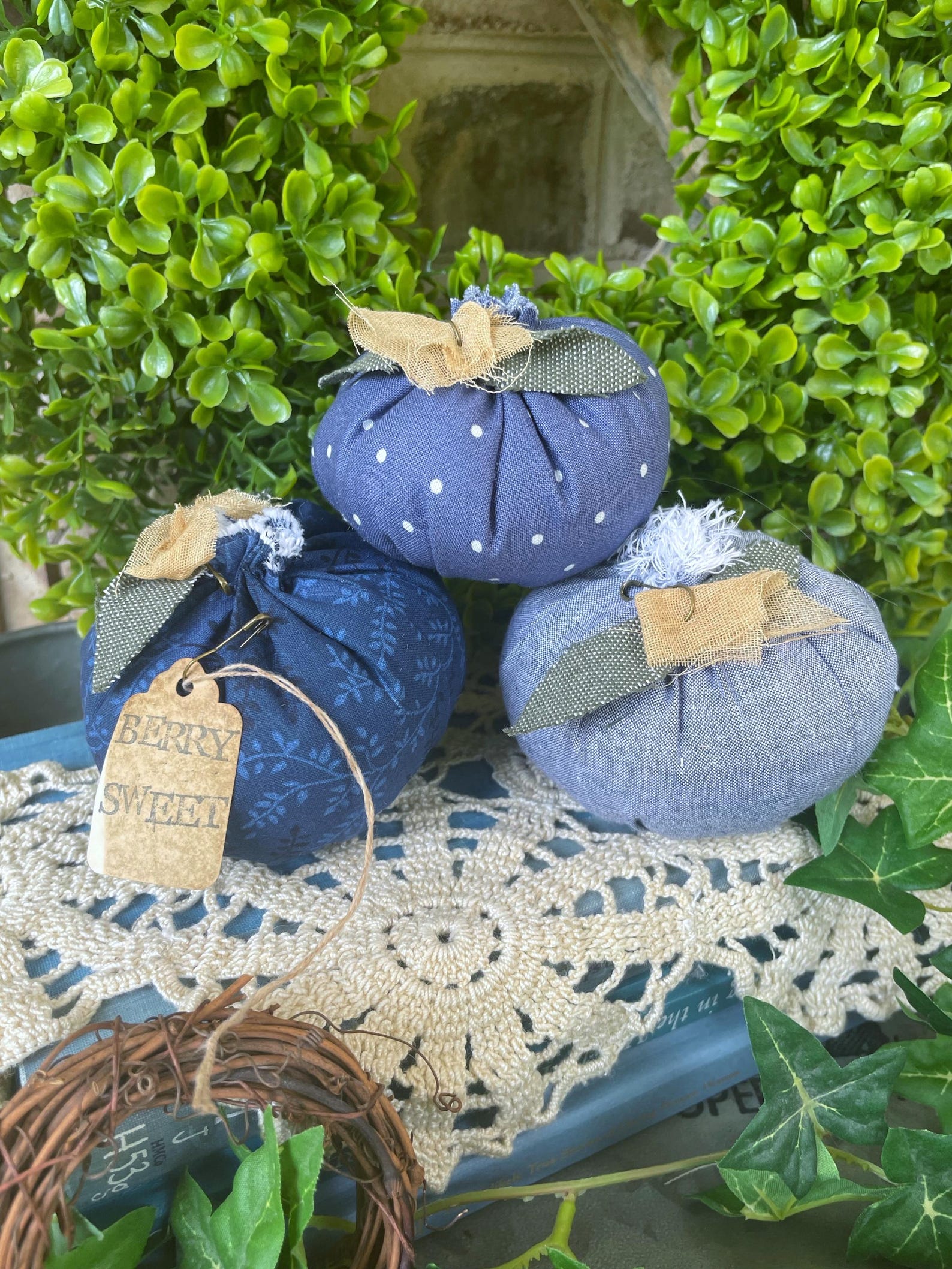 Fabric Blueberries, Berry Bowl Fillers, Dough Bowl Filler, Blueberry ...