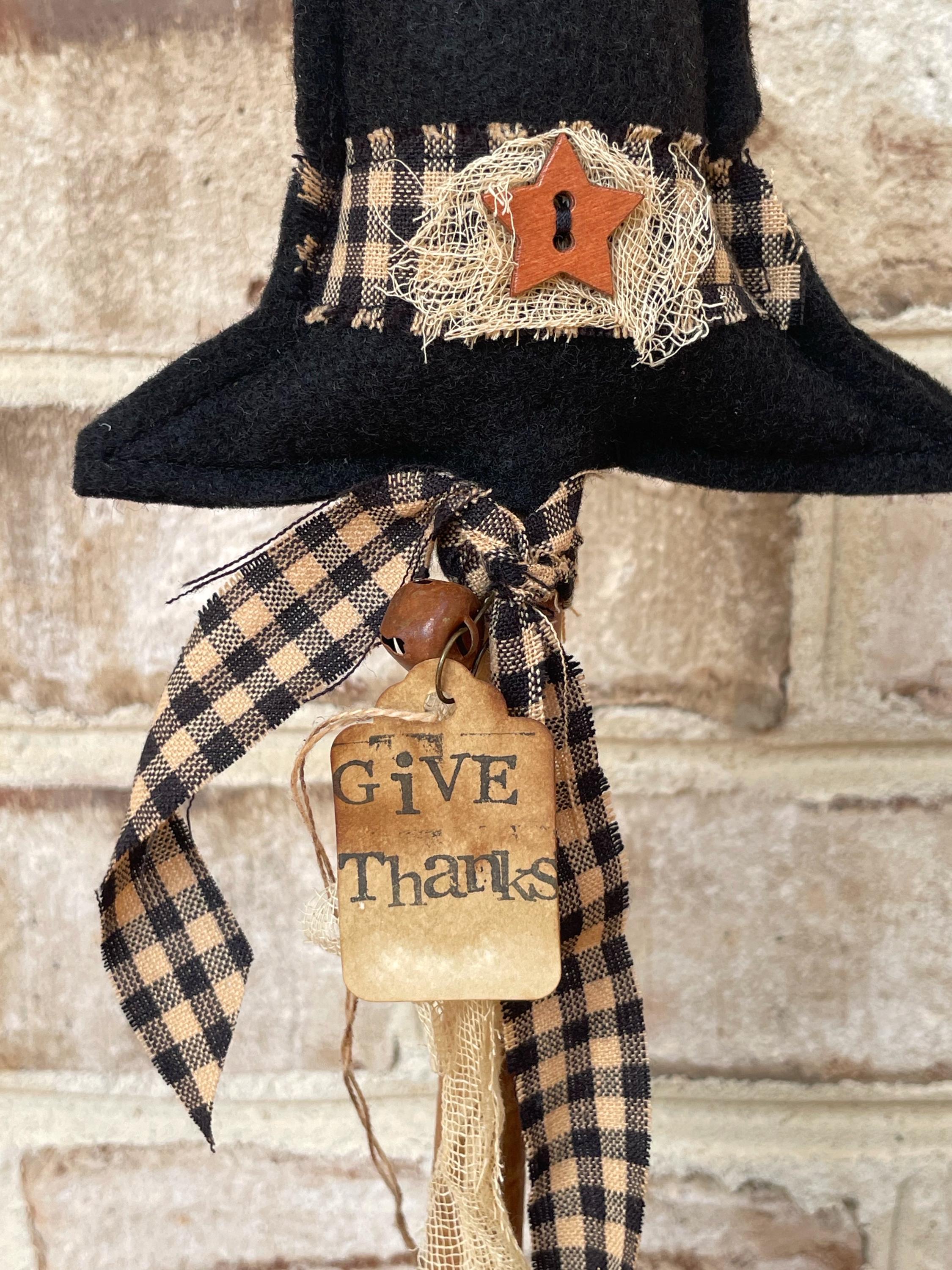 Primitive Pilgrim Hats, Pilgrim Hat Table Sitter, Thanksgiving Tiered ...