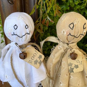 Ghost Shelf Sitter, Ghost Spindle, Halloween Shelf Sitter, Primitive ...