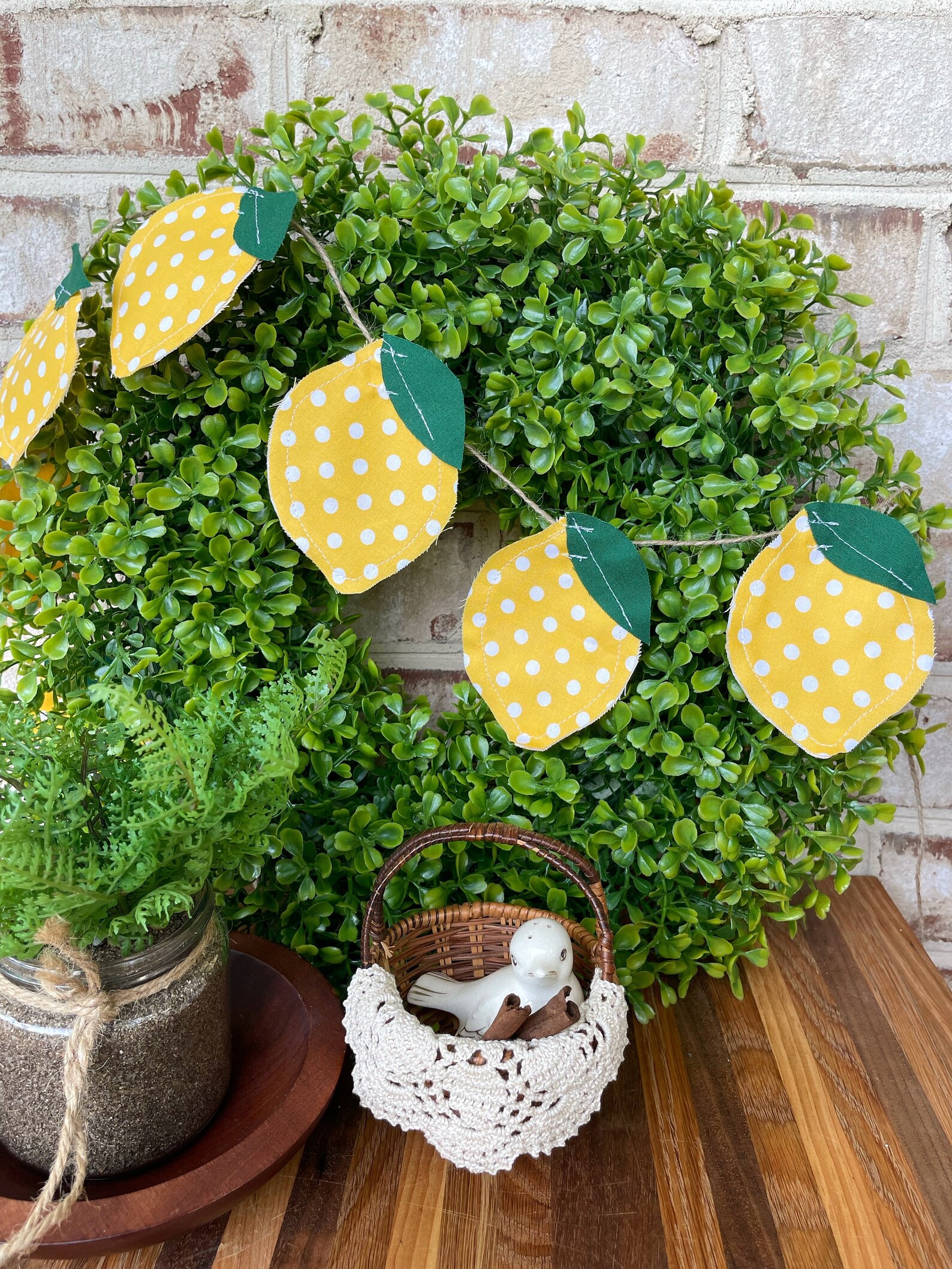 Lemon Garland, Lemon Banner, Summer Banner, Lemonade Stand Decor ...