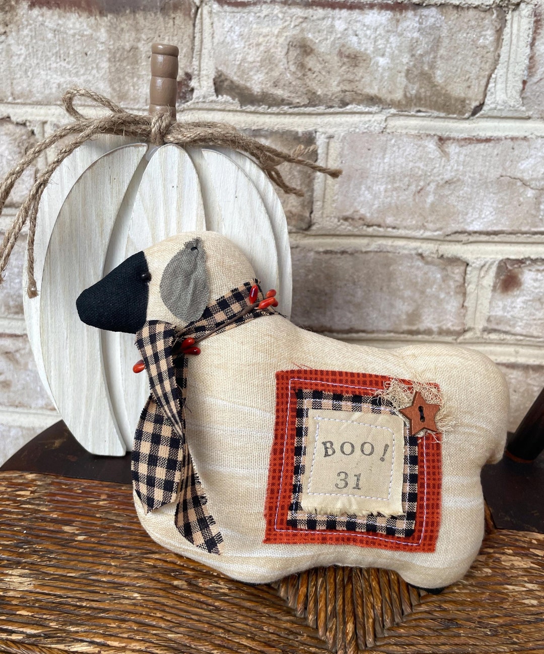 Halloween Sheep, Primitive Sheep, Farmhouse Halloween Decor, Spooky ...