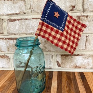 Primitive Americana Flags, Patriotic Flags, July 4th Tiered Tray Decor ...