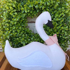 Primitive Swan Decor, Long Neck Swan, Country Swan, Swan Shelf Decor ...