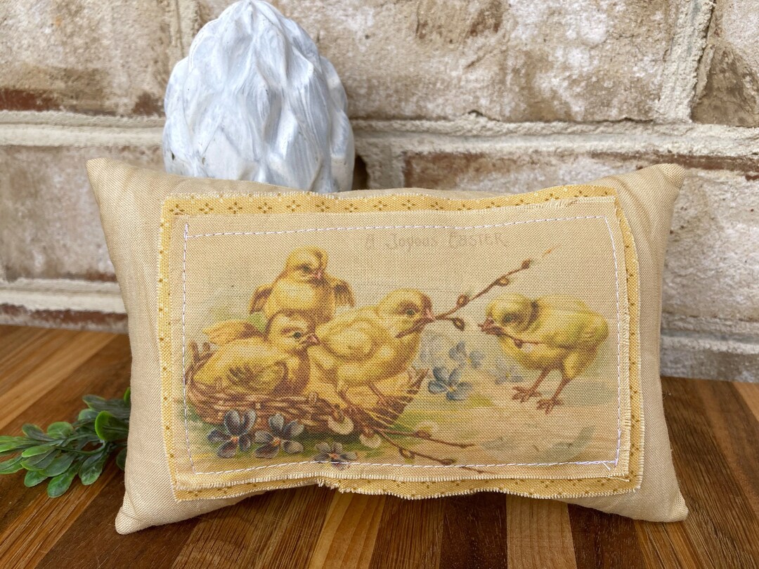 Chicken Bowl Fillers, Easter Chick Decor, Chick Shelf Sitter, Pillow ...