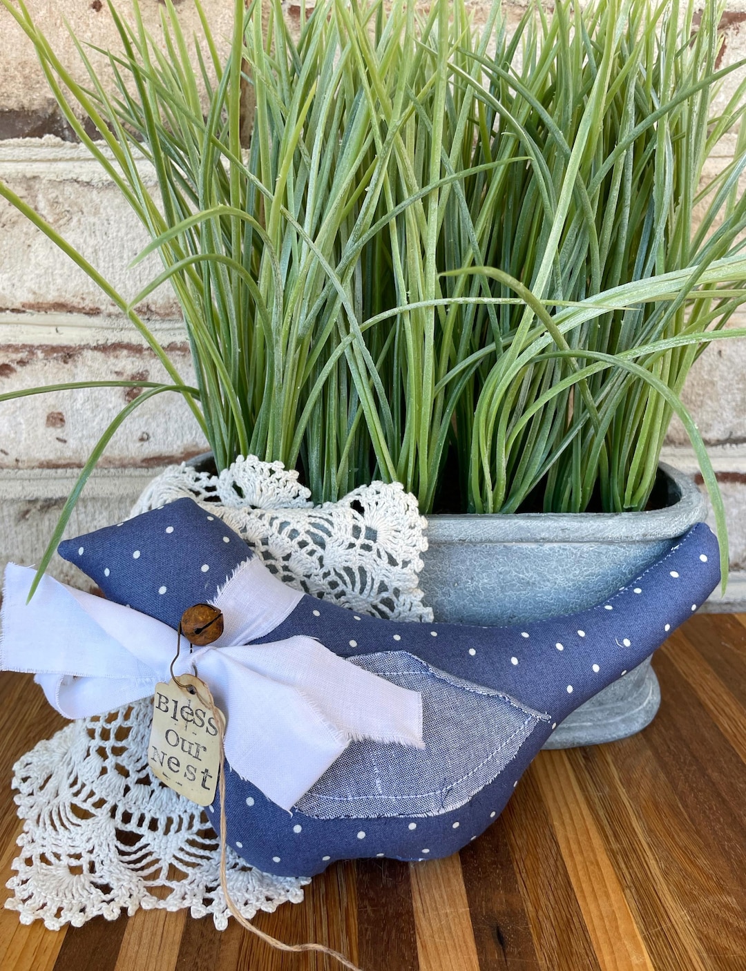 Primitive Blue Bird Decor, Blue Birds, Spring Birds, Farmhouse Bird ...