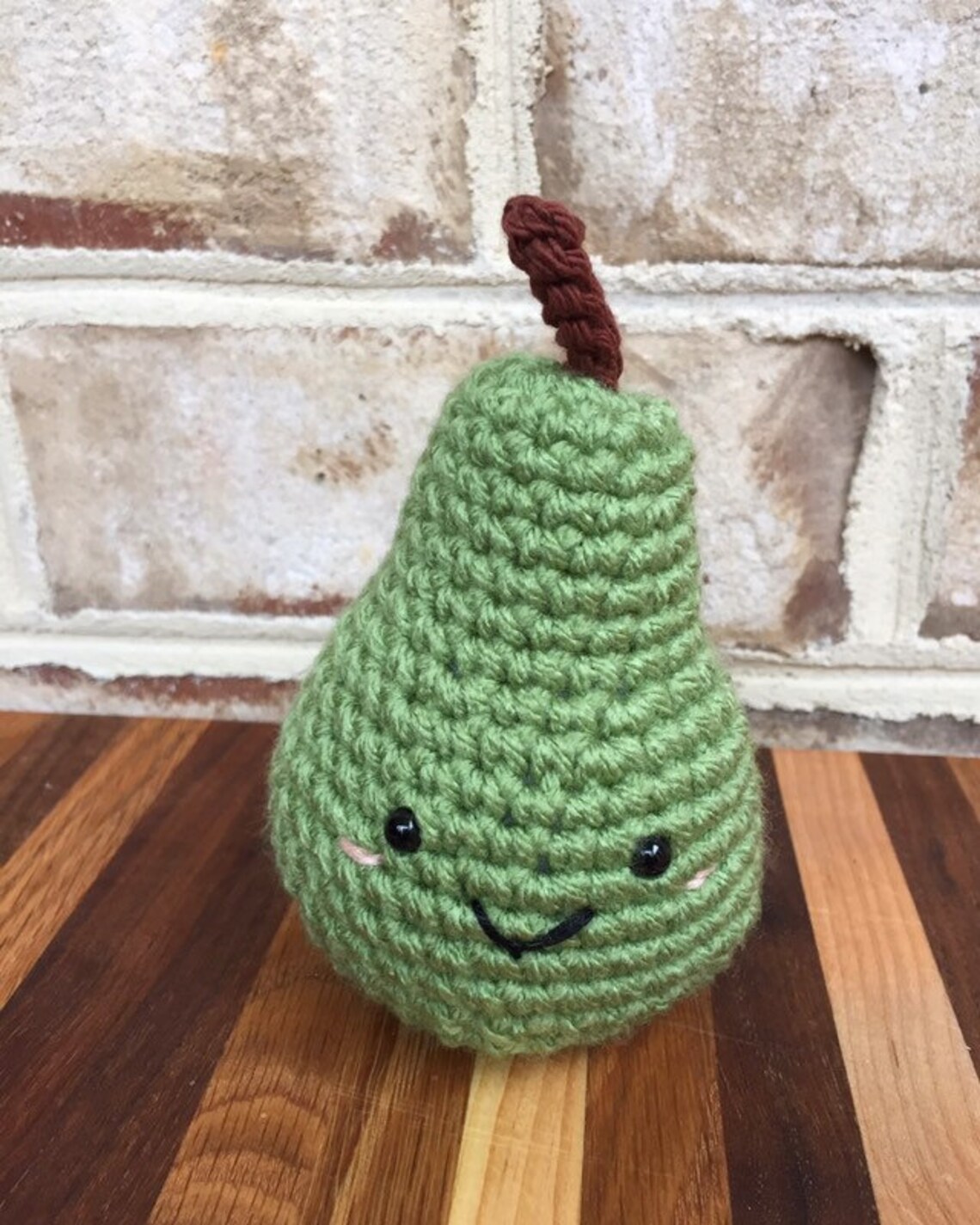 Pear Stress Ball Soft Fruit Fidget Toy Crochet Play Food | Etsy