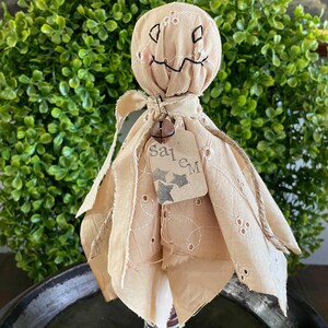 Ghost Shelf Sitter, Ghost Spindle, Halloween Shelf Sitter, Primitive ...