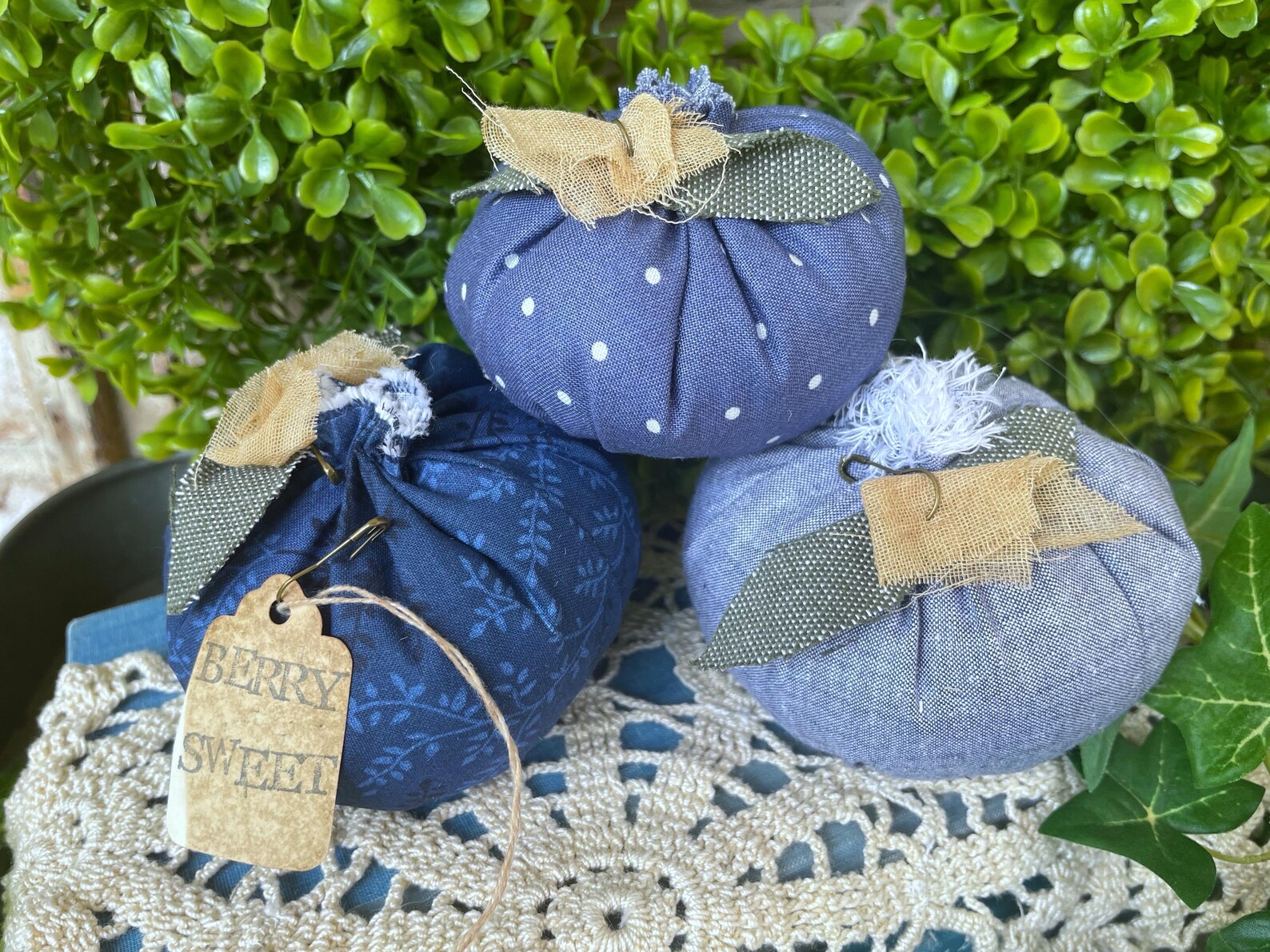 Fabric Blueberries, Berry Bowl Fillers, Dough Bowl Filler, Blueberry ...