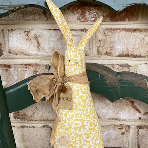 Primitive Easter Bunny Rabbit Doll, Rustic Bunny Decor, Farmhouse ...