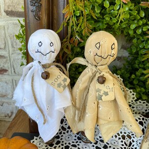 Ghost Shelf Sitter, Ghost Spindle, Halloween Shelf Sitter, Primitive ...