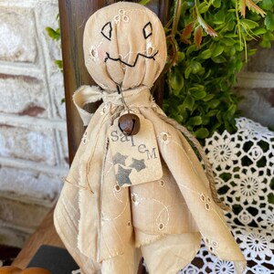 Ghost Shelf Sitter, Ghost Spindle, Halloween Shelf Sitter, Primitive ...