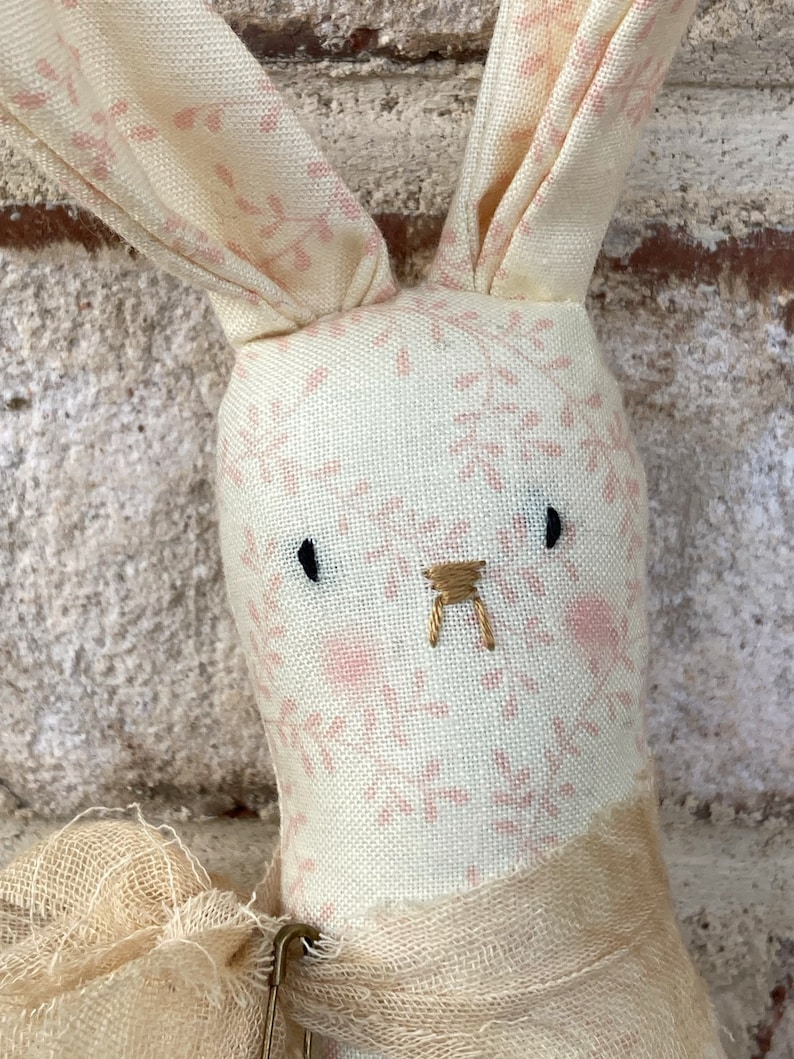 Primitive Easter Bunny Primitive Rabbit Doll Rustic Bunny - Etsy